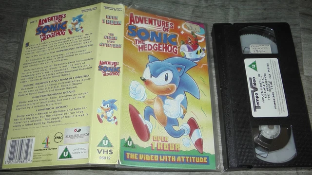 ADVENTURES OF SONIC The Hedgehog VHS Video Cert Children's Cartoon £5. ...