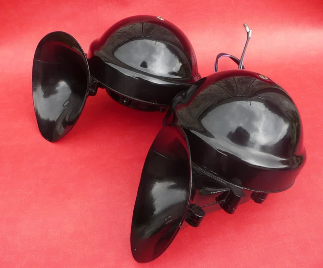 LUCAS WINDTONE HORNS WT614 Jaguar XK120 MK 7 MK 9 Bristol Citroen 15 AC ...
