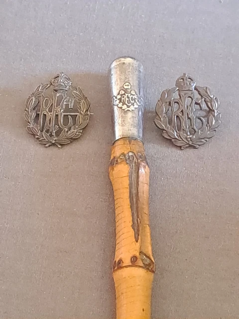 ORIGINAL WW1 RFC Royal Flying Corps Bamboo Swagger Stick + Two RFC ...