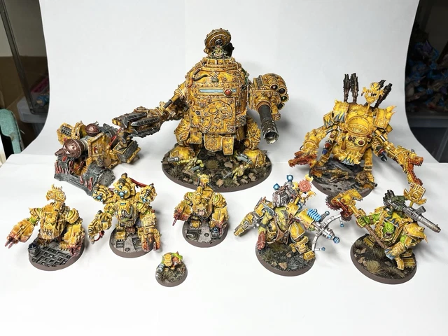 GAMES WORKSHOP WARHAMMER 40k Orkz Deff Dread Warboss Big Mek Mega Nobs ...