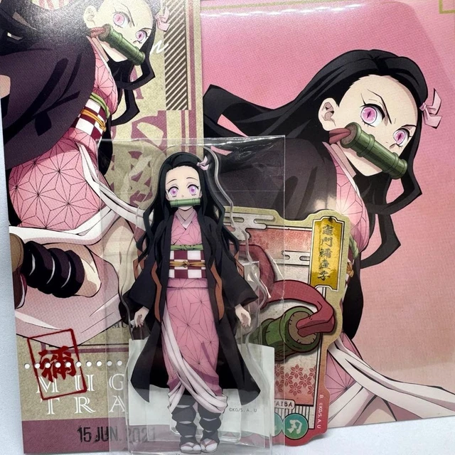CARTOLINA CON SUPPORTO acrilico da esposizione completa Nezuko Kamado Demon... EUR 38,58 ...