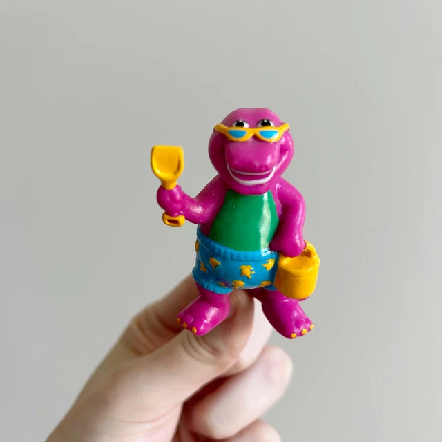 1993 BARNEY SUMMER Beach Figure Lyons Group Purple Dinosaur $6.50 ...