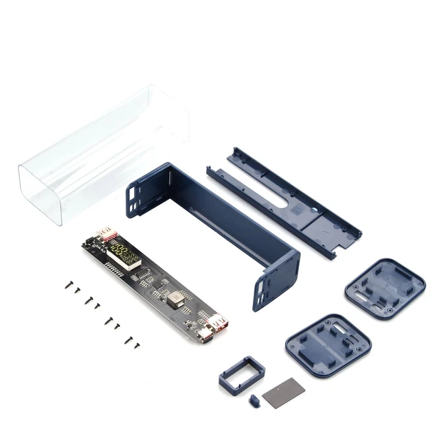 BATTERY CHARGER CASE Power Bank Box Kit Need Soldering For 8PCS 18650 ...