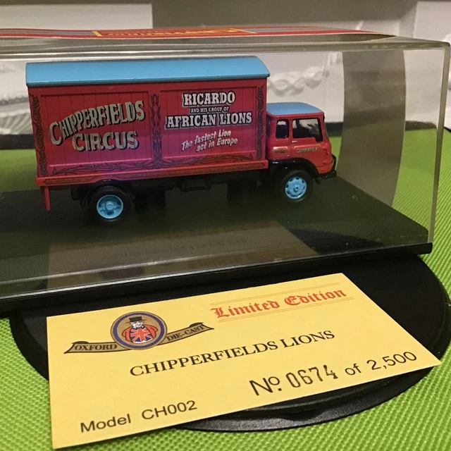 OXFORD CHIPPERFIELDS CIRCUS Model CH002 African Lions Truck 1:76 Scale ...