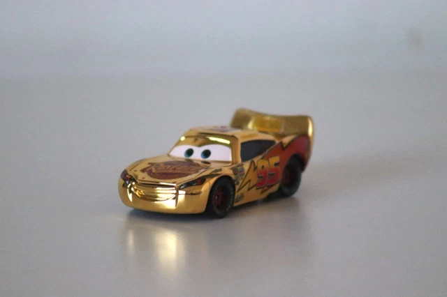DISNEY PIXAR CARS Lightning McQueen Gold 1:55 Diecast Model Toys Gift ...