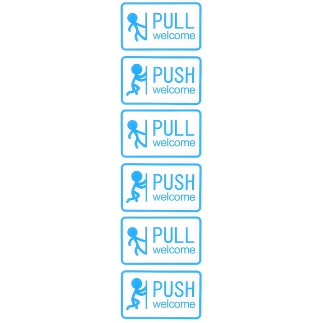 SET OF 3 Pull Push Door Sign Push-pull Signage Signs Entrance £18.38 ...