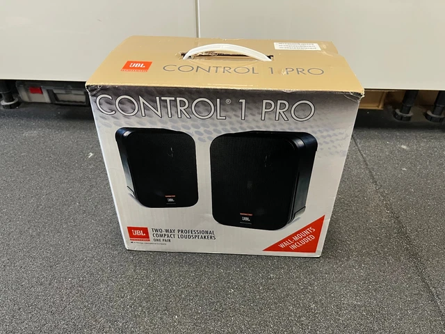 JBL CONTROL 1 Pro Compact Professional Speakers - Black - 150W RMS - Excellent £99.48 - PicClick UK