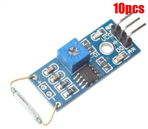 10PCS REED SENSOR Module Magnetron Module Reed Switch Magswitch For ...