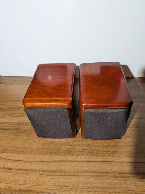 JVC CHERRY WOOD Desktop Mini Bookshelf Speakers SP-UX7000 Tested ...