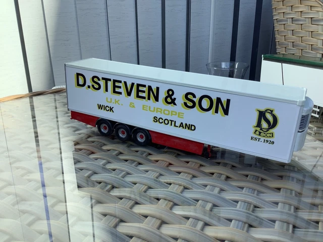 CORGI MODEL TRUCK 1:50 scale - CODE 3 , D STEVEN & SON FRIDGE TRAILER £ ...