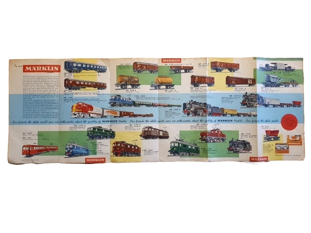 VINTAGE PAMPHLET MARKLIN Trains Engines Locomotives Scale Model Bridges ...