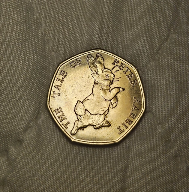 *RARE* THE TALE of Peter Rabbit Beatrix Potter 50p Coin (2017) £50.00 ...