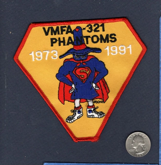 VMFA-321 HELLS ANGELS McDonnell F-4 PHANTOM 1973 1991 USMC Marine ...