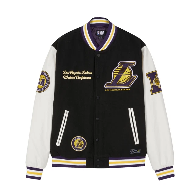 PRIMARK X NBA Los Angeles Lakers Varsity Jacket Mens Womens Unisex Bnwt ...
