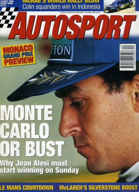 AUTOSPORT (16 MAY 1996) Jean Alesi, Monaco Grand Prix preview ...