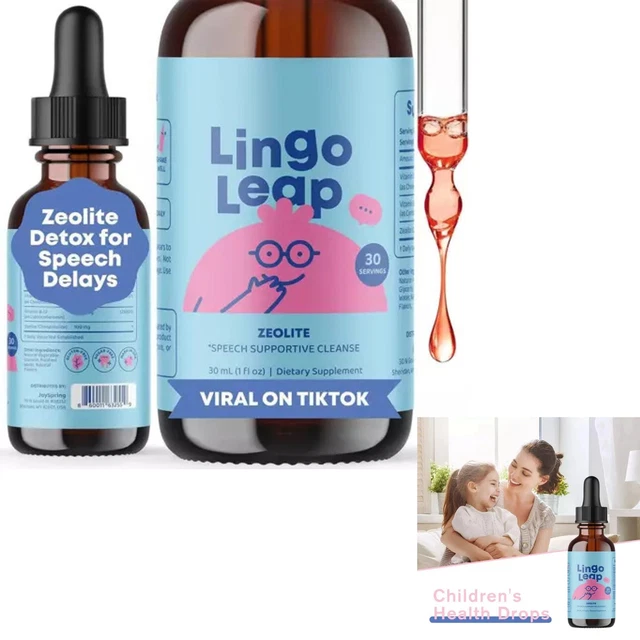 LINGO LEAP DROPS Zeolite Detox for Speech Delays Support Brain Kid's ...