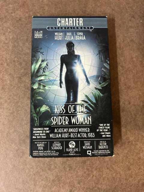 VINTAGE 1985 KISS OF THE SPIDER WOMAN 1986 CHARTER Entertainment VHS ...
