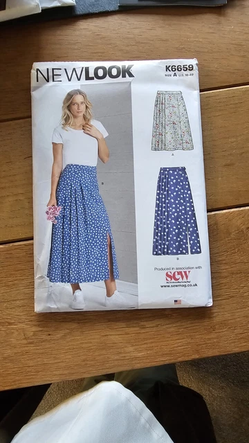 NEW LOOK K6659 Sewing Pattern Maxi Skirt 2 Designs Size 10-22 Uncut £2. ...