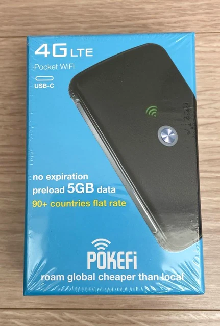 SMART GO POKEFI Pocket Mobile WiFi 4G LTE Viaje WiFi con 5 GB Datos USB ...