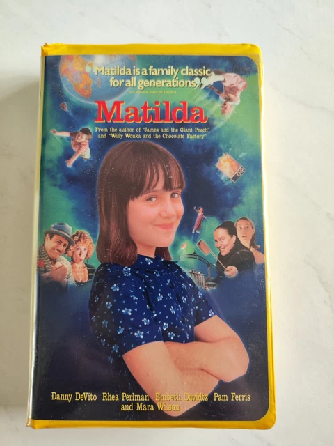 MATILDA VHS VIDEO PG Children's Family Roald Dahl Danny DeVito Mara ...