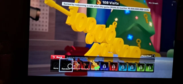 ROBLOX RIVALS CODE 10b visits ar skin. Wen you buy I will send the code ...