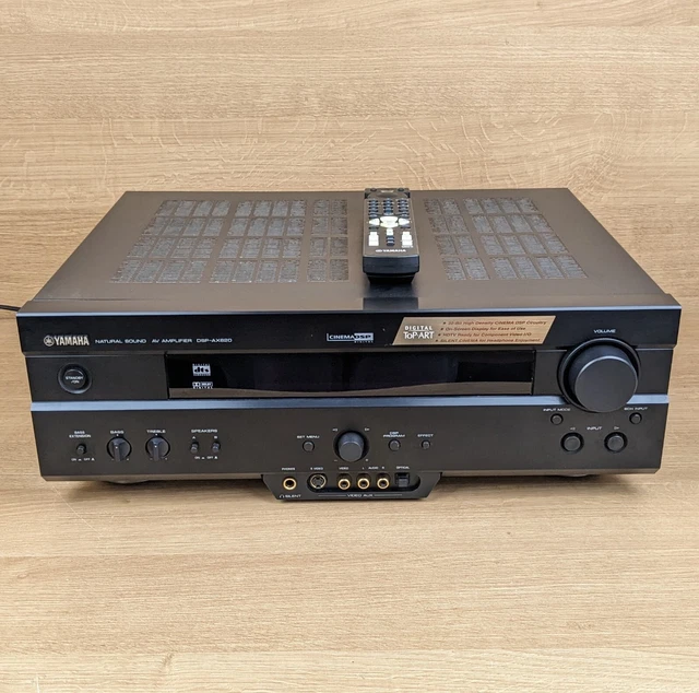YAMAHA DSP-AX620 NATURAL Sound AV Amplifier 7.1 Channel Amp Phono input ...