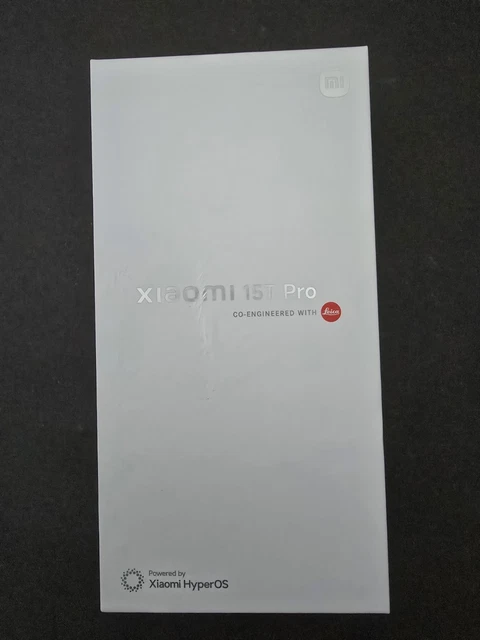 XIAOMI 15T PRO 12GB 512GB 5G Black UK Version Android Leica Phone *NEW ...
