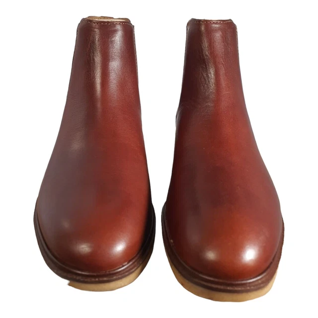 CLARKS CLARKDALE Gobi Mahogany Brown Leather Chelsea Boots UK 7 EU 41 ...