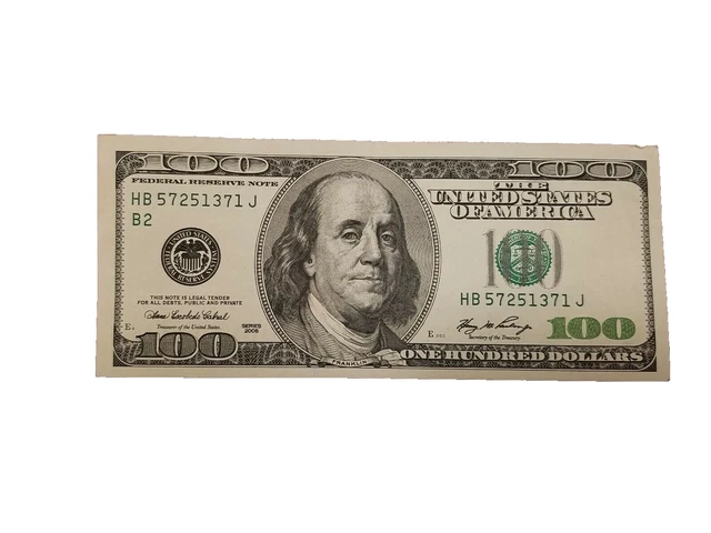 SERIES 2006 ~ US One Hundred Dollar Bill $100 ~ New York - HB 57251371 J £92.19 - PicClick UK