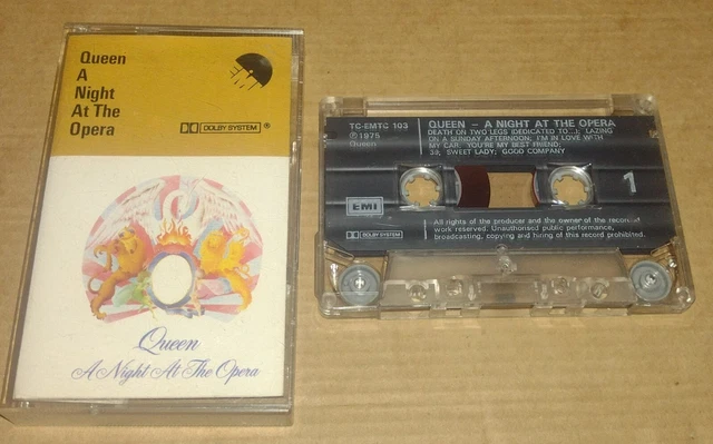 QUEEN CASSETTE TAPE "A Night at the Opera" EMI, £8.99 - PicClick UK