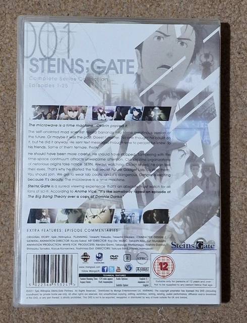 STEINS;GATE COMPLETE SERIES DVD Collection £9.19 - PicClick UK