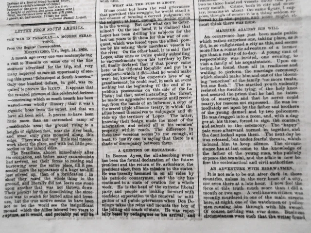 FREEDMEN ELECTIONS IN South Carolina Supplement Au Courant 28 Nov 1868 ...
