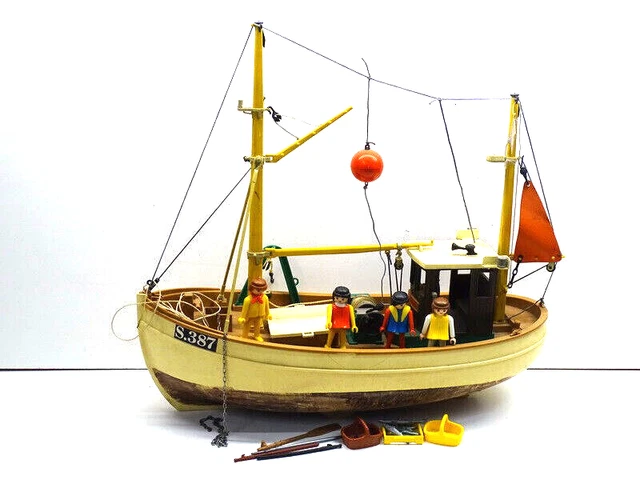 PLAYMOBIL 3551 Boot Schiff Fischkutter "Susanne" , abgebrochene und ...