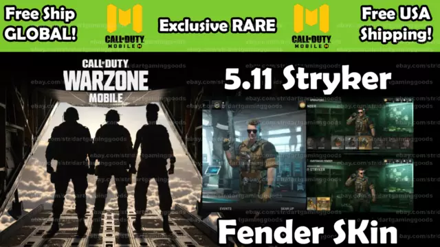 COD WZM CALL of Duty Warzone Mobile 5.11 Stryker Operator Fender Skin ... COD WZM CALL of Duty Warzone Mobile 5.11 Stryker Operator Fender Skin ...