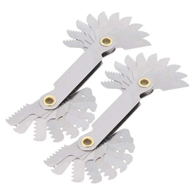 CLEAR SCALE SURFACE British System Thread Pitch Gauge 2pcs Set Inch ...
