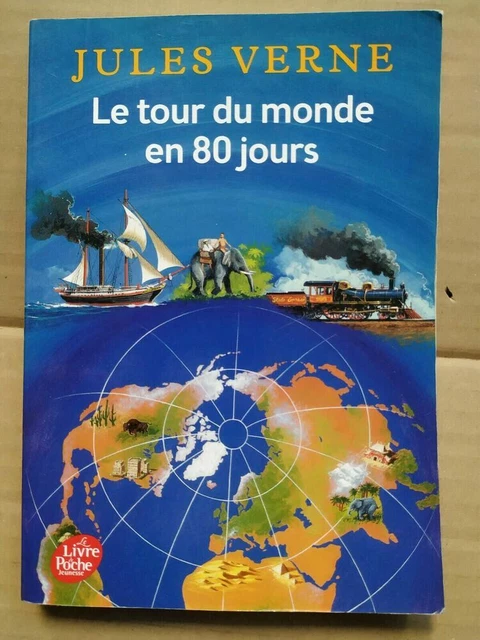JULES VERNE - Le tour du monde en 80 jours/ Le livre de poche 2014 EUR ...