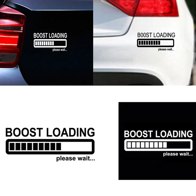 CAR STICKER VINYL BOOST LOADING Please Wait... Auto Decal For JDM Turbo Diesel $6.33 - PicClick AU
