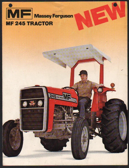 MASSEY FERGUSON &MF 245" Tractor Brochure Leaflet £15.00 - PicClick UK