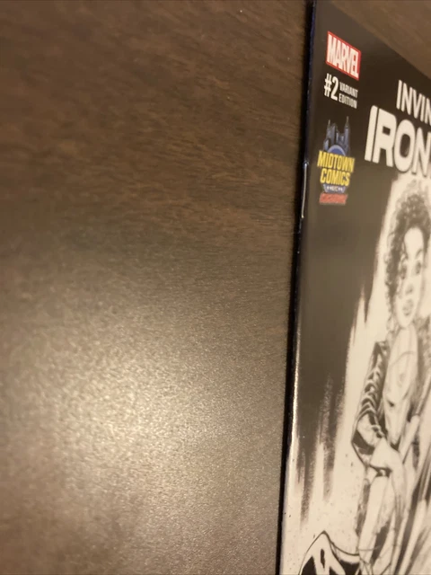 INVINCIBLE IRON MAN #2 J Scott Campbell Midtown Riri Williams Sketch Variante Nuova EUR 22,69 ...
