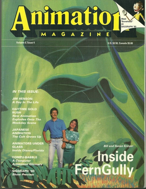 RARE - ANIMATION Magazine #12 - 1990 - FernGully - Jim Henson - Bugs ...