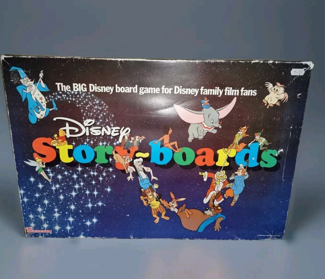 DISNEY STORY BOARDS Game Mattel 1989 Vintage Walt Disney Checked ...