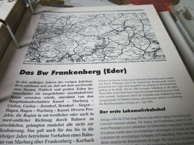 BW MIT GLEISPLAN 7 Bahnbetriebswerk Frankenberg Eder 16S EUR 8,54 ...