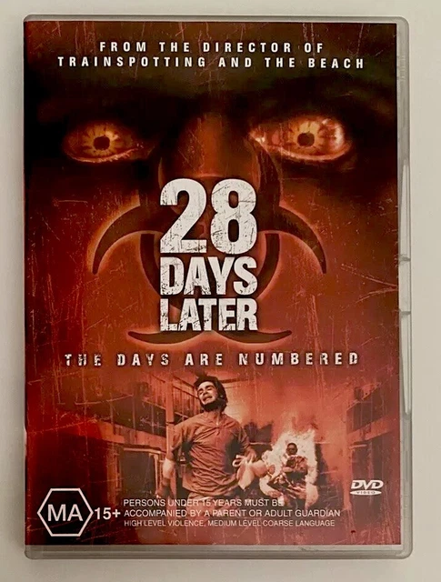28 DAYS LATER (DVD, 2002) Cillian Murphy, Danny Boyle Aus Region 4 ...