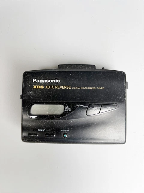 VINTAGE PANASONIC XBS Auto Reverse Walkman Cassette Player Personal ...