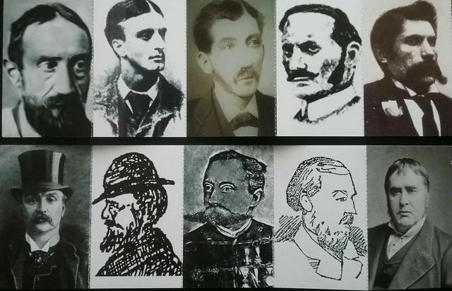 JACK THE RIPPER : Who Was He ? , 10 Small Picture Card's, Is He Amongst ...