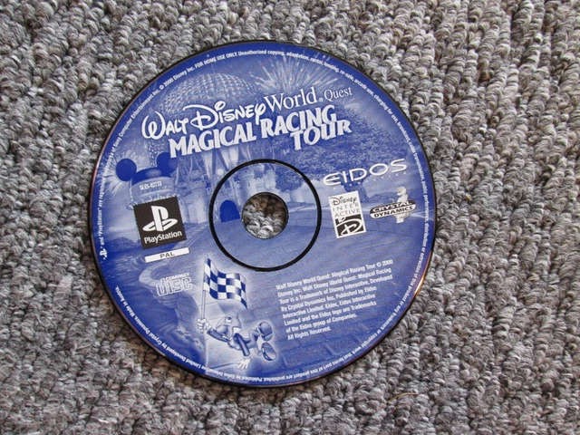 WALT DISNEY WORLD Quest Magical Racing Tour PS1 Playstation One RARE £ ...