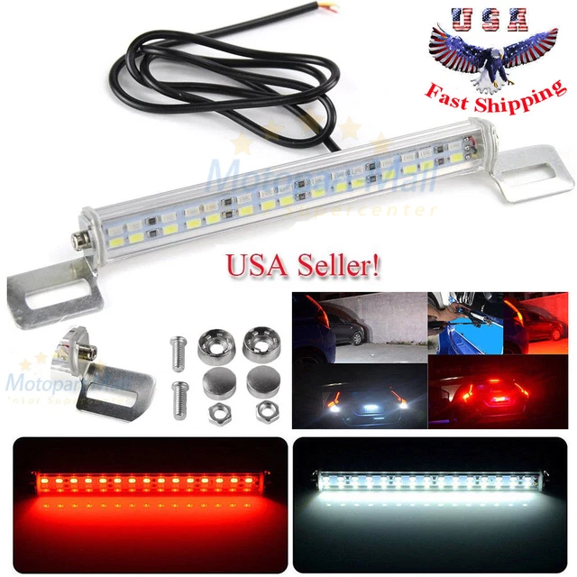 30 LED CAR License Plate Backup Reverse Brake Rear Light Lamp Bar Red ...