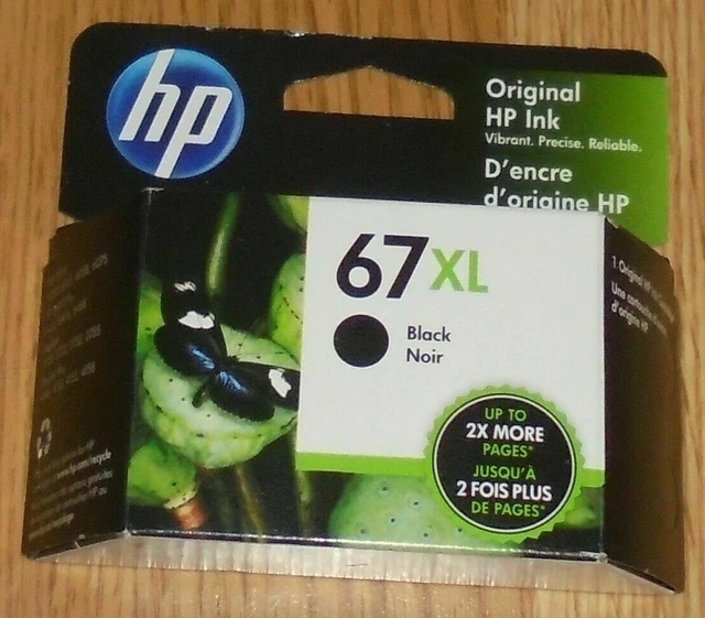 GENUINE HP 67XL 67 3YM57AN Black Ink cartridge for Deskjet ENVY pro ...