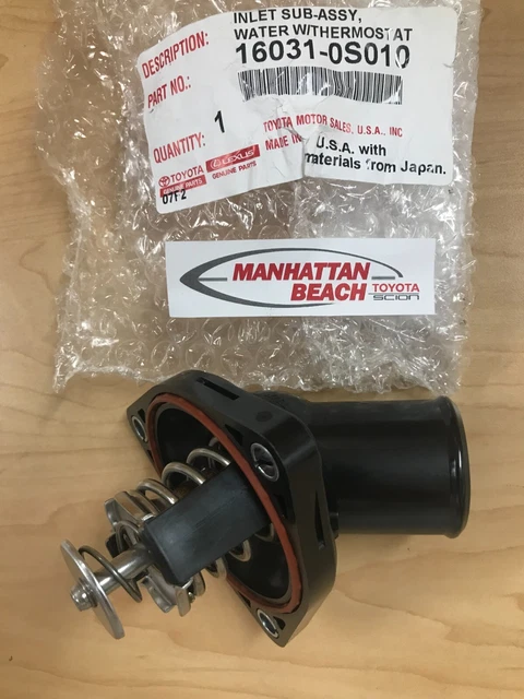 07-21 TUNDRA Genuine TOYOTA OEM THERMOSTAT with housing 16031-0S010 5 ...