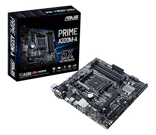 ASUS AMD A320 Equipped Am4 Socket Compatible Motherboard Prime A320M-A ...